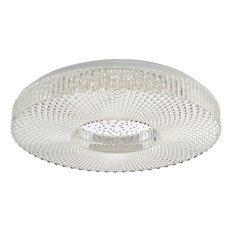 CIM Faceted Crystal Effect Large Flush Ceiling Light - ID 10930 – The ...