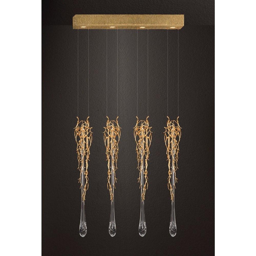 Serip Liquid 4 Lamp Bespoke Chandelier – The Lighting Centre Guildford LTD