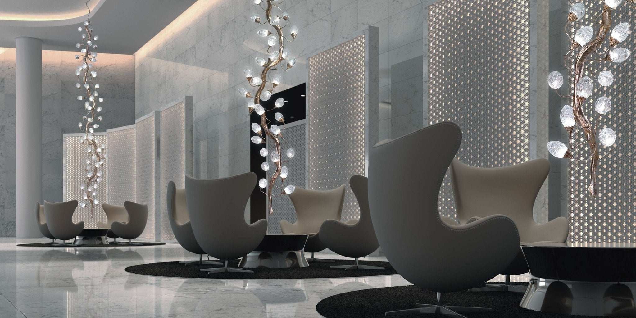 Serip Lotus 33 Lamp Bespoke Chandelier – The Lighting Centre Guildford LTD