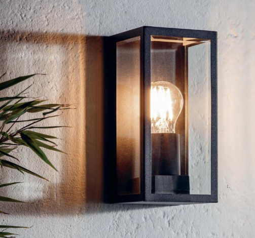 Exterior Box Lantern In Black With Integrated PIR Sensor - ID 11294 ...